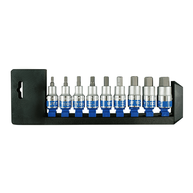 9 pcs 1/2'' Hex Bit Socket Set